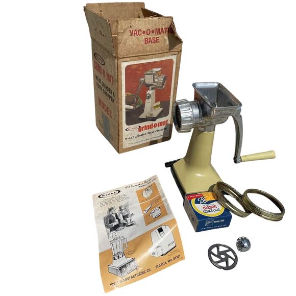 Rival | Kitchen | Vintage Grindomat Rival Meat Grinder Food Chopper ...